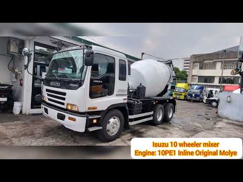 Isuzu 10 wheeler mixer Engine: 10PE1 Iine Original molye - YouTube