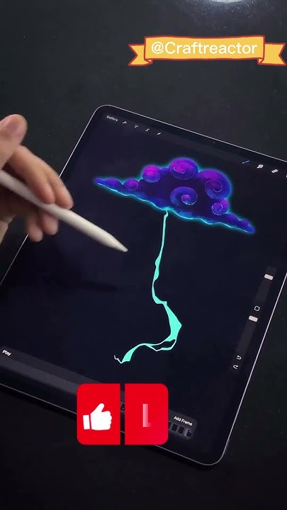 Lightning Animation in Procreate #shorts - YouTube
