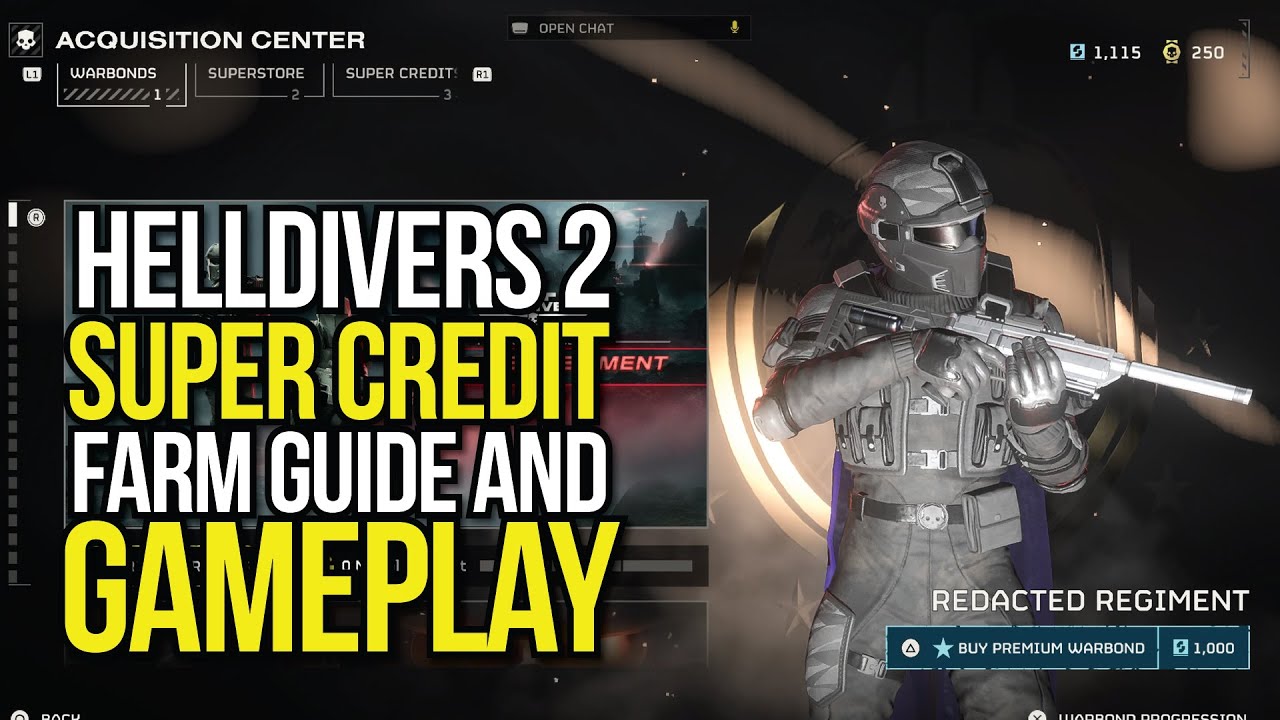 Helldivers 2 Super Credit Farming Guide – Best Planets, Builds ...