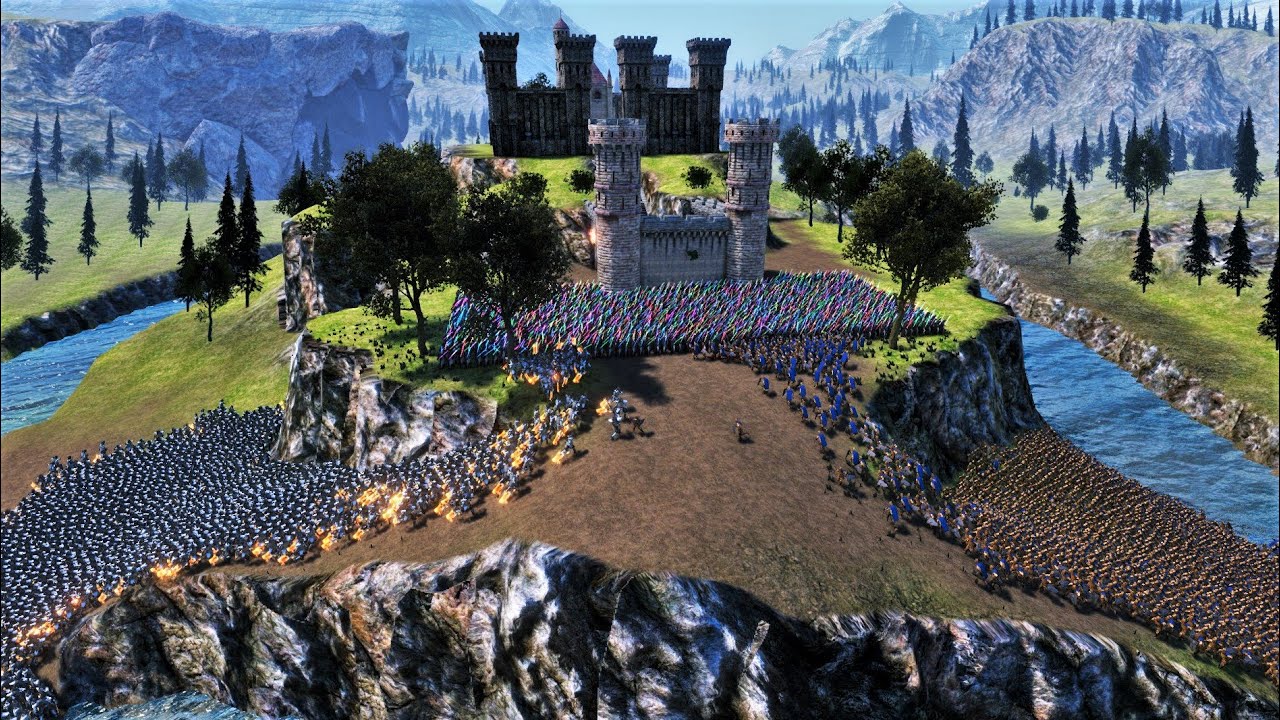 Battle Of Heroes For The Castle - Ultimate Epic Battle Simulator - YouTube