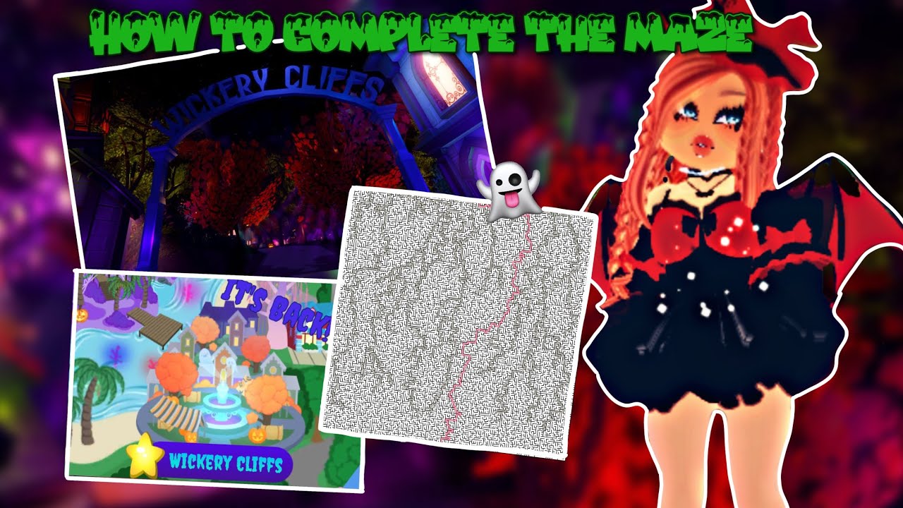 HOW TO COMPLETE THE NEW ROYAL HIGH MAZE! 👻 - YouTube