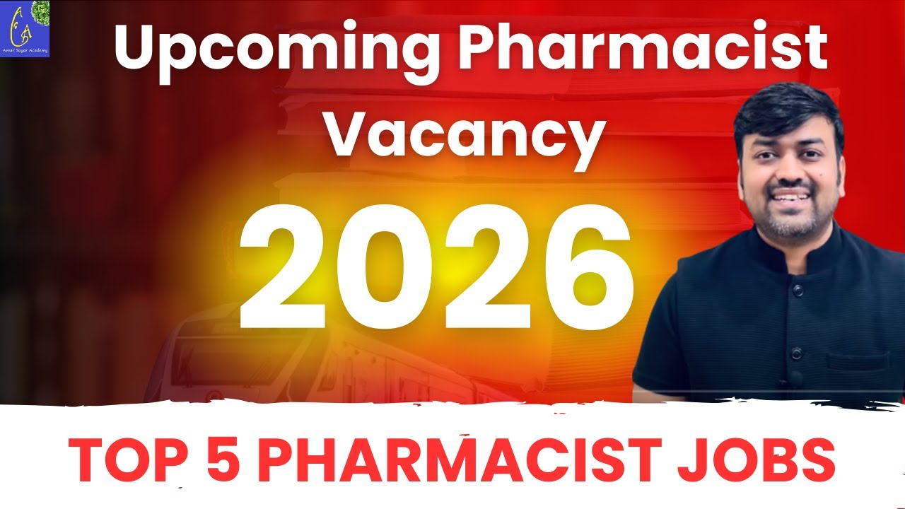 Pharmacist Vacancy 2026 | Upcoming Pharmacist Vacancy 2026 | TOP 5 ...