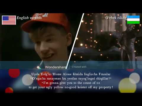 Home Alone/Uyda yolg'iz  filmi_Bu yerdan tuyog'ingni shiqillat frazasi ingliz tilida English/Uzbek