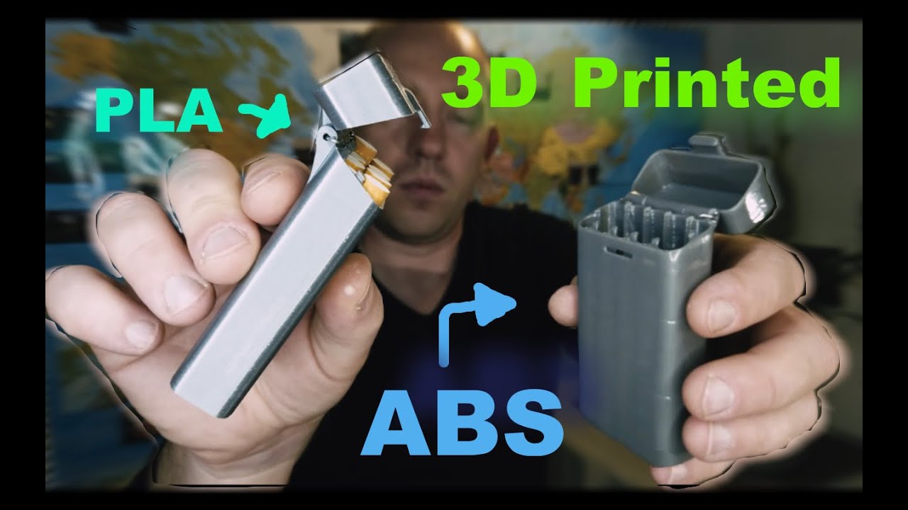 3D Printed cigarette case ABS (plus vaporizing with acetone) - YouTube