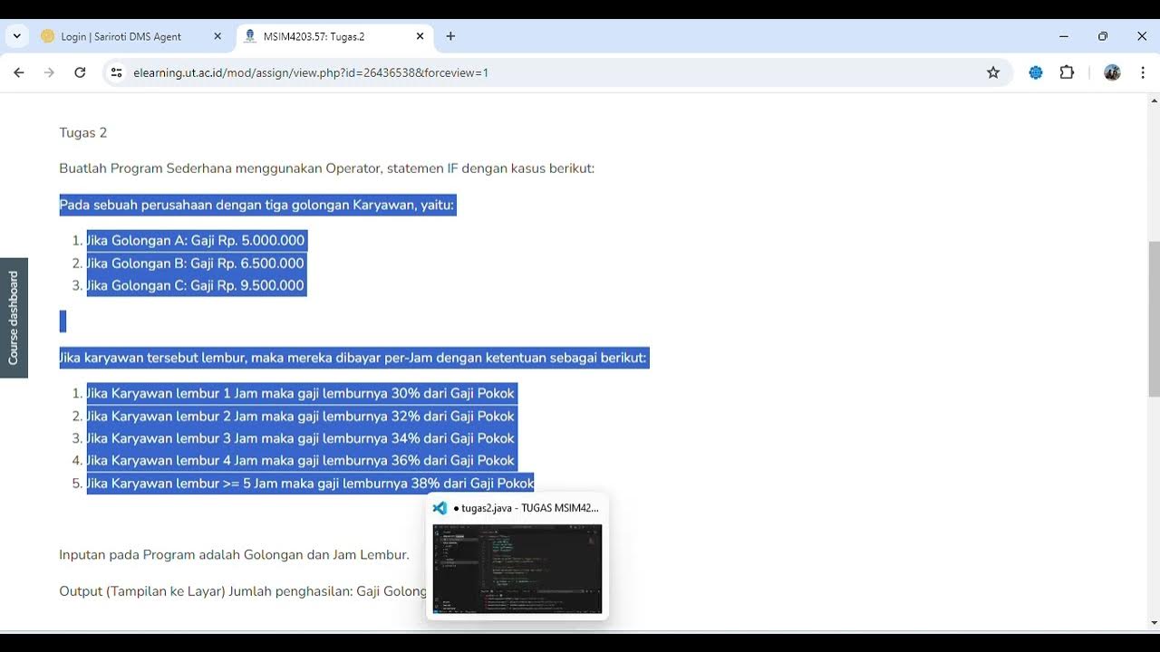 Tugas 2 Algoritma dan Pemrograman - YouTube