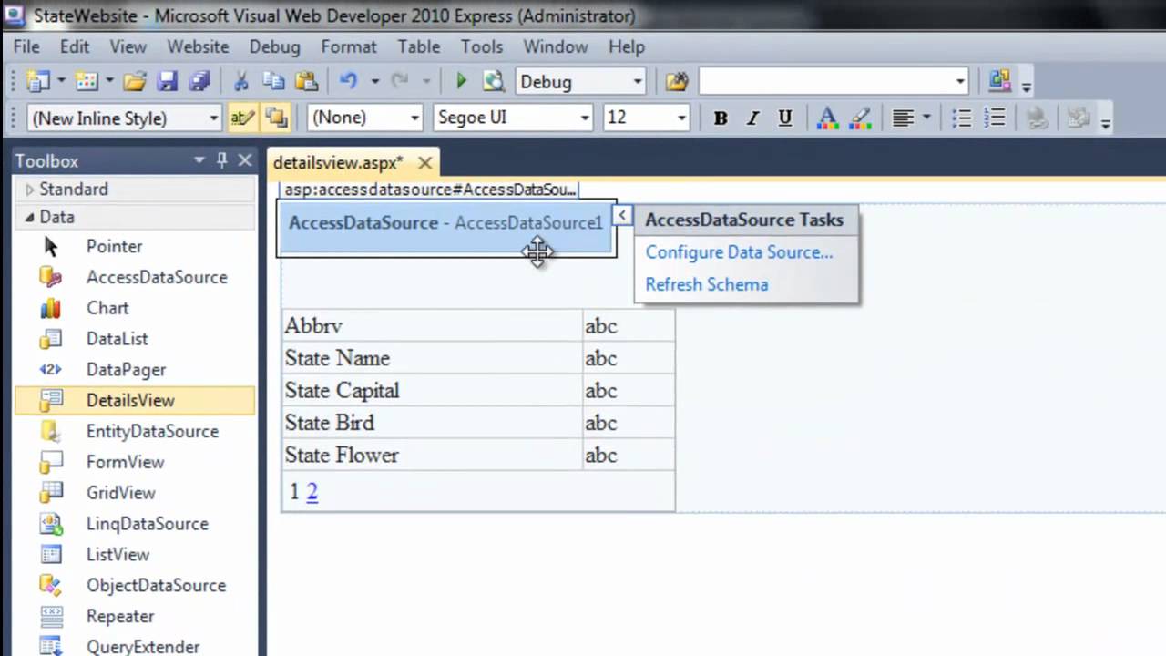 Asp And Access Database 2 Youtube