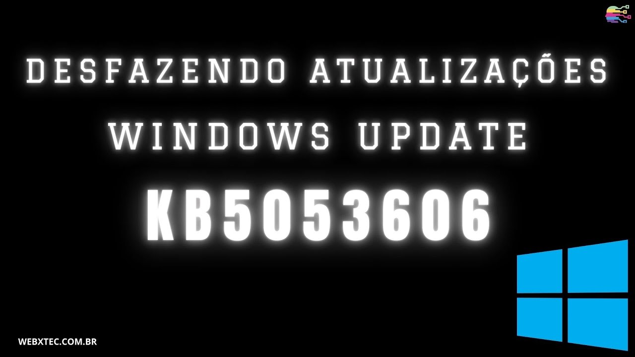 Windows Update KB5053606 falhou na instalação como resolver? - YouTube