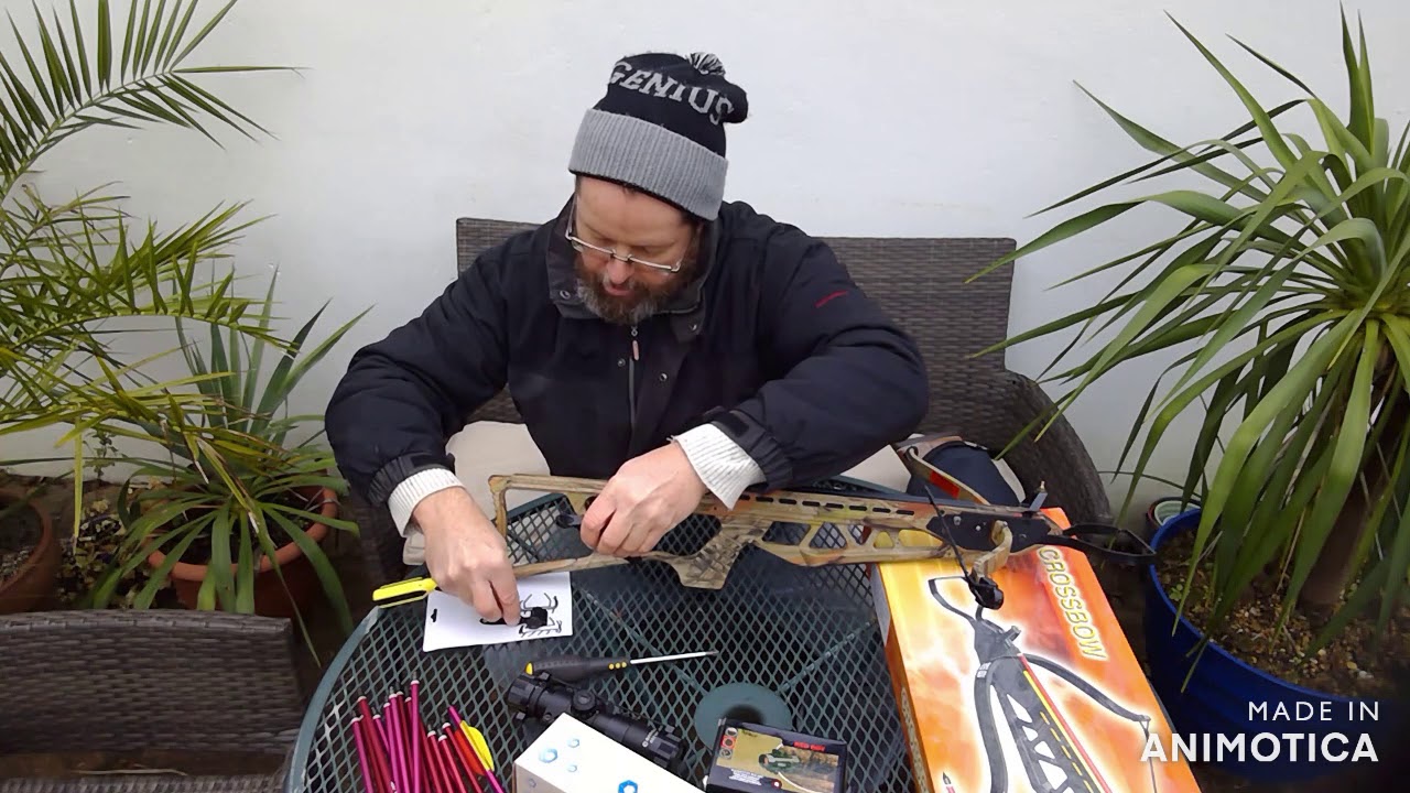 Man Kung 120 lb recurve crossbow review, power and accuracy test - YouTube