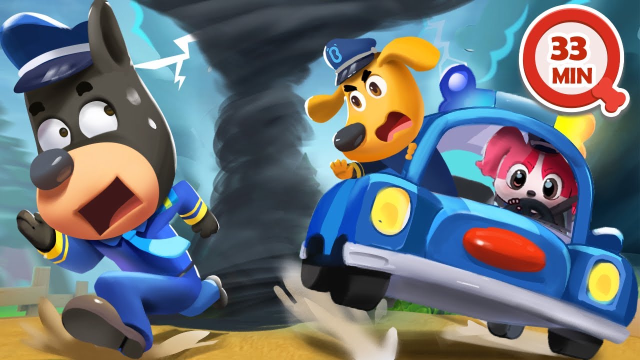 Chạy thoát khỏi cơn lốc xoáy 🌪️⛈️ Kỹ năng an toàn khi có cơn bão 👮 Cảnh ...