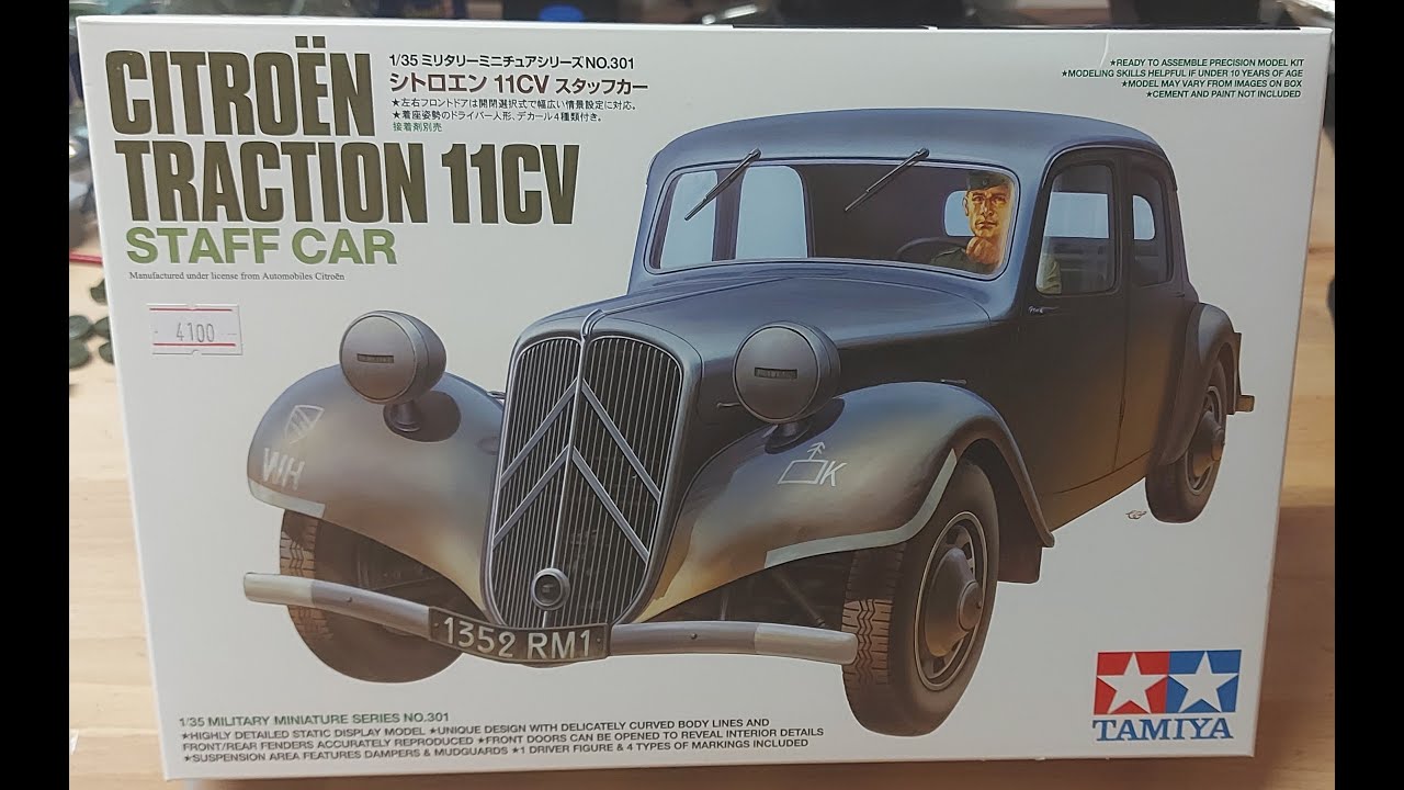 Tamiya 35301 1:35 Citroen Traction 11CV Staff Car Photo build - YouTube