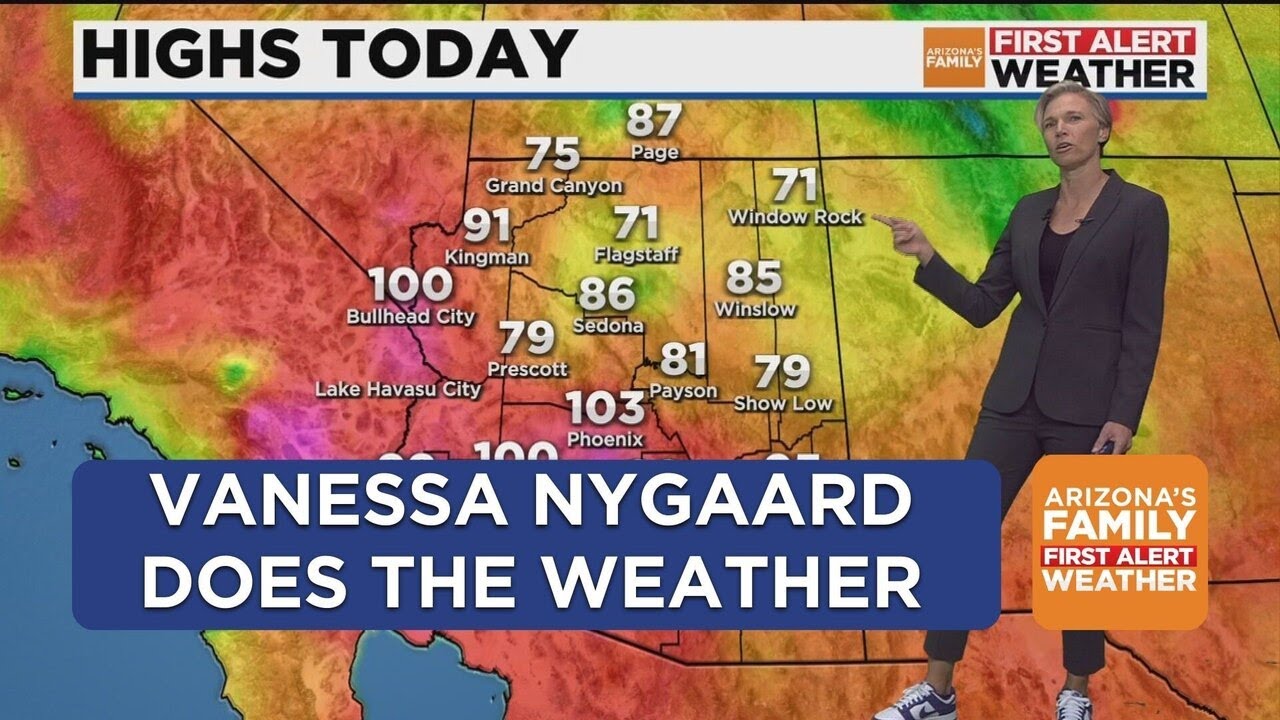 Phoenix Mercury head coach Vanessa Nygaard gives the weather forecast ...