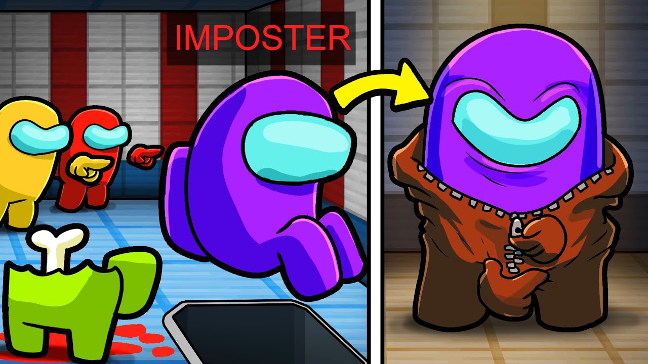 Among Us - IMPOSTER Changes Color!? (Minecraft) - YouTube