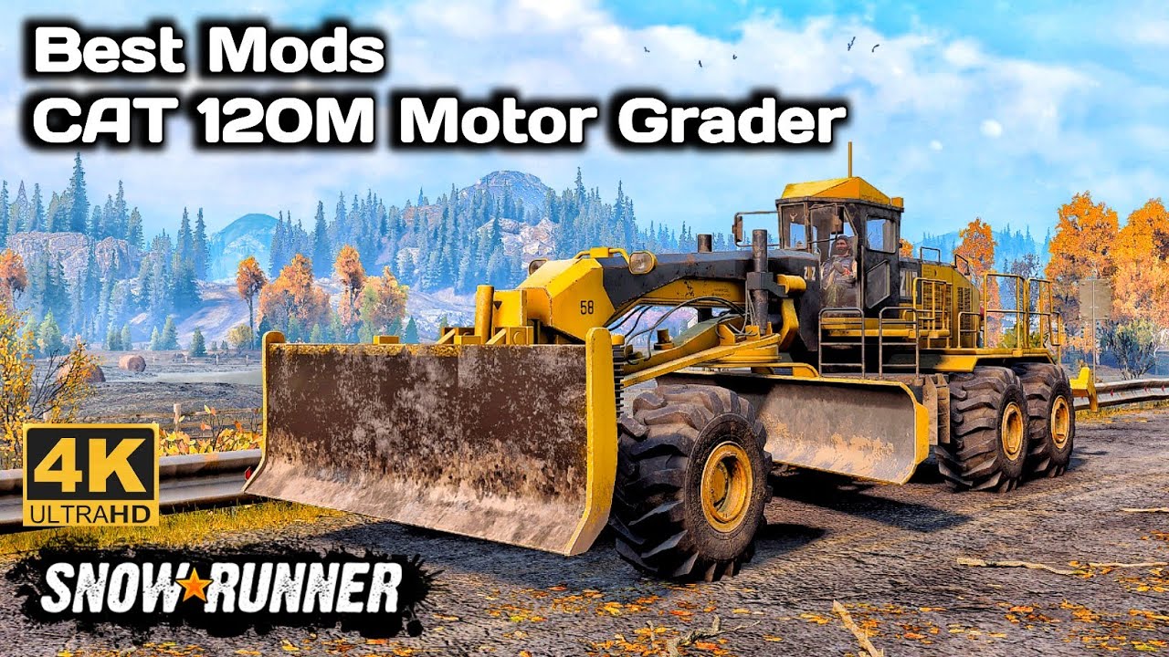 Best Mods CAT 120M Motor Grader In SnowRunner Season 14 #snowrunner # ...