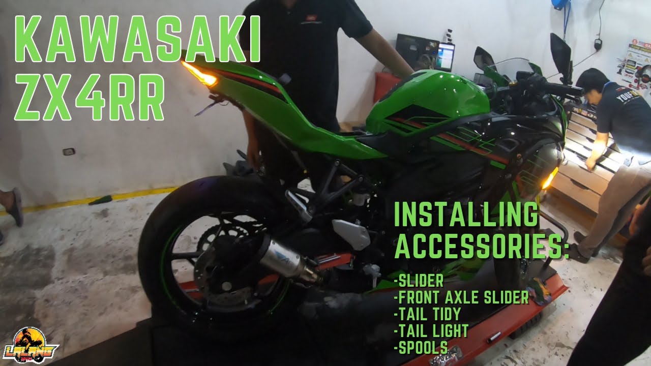 Ang Sexy mo na | Installing Accessories | Kawasaki Zx4rr - YouTube
