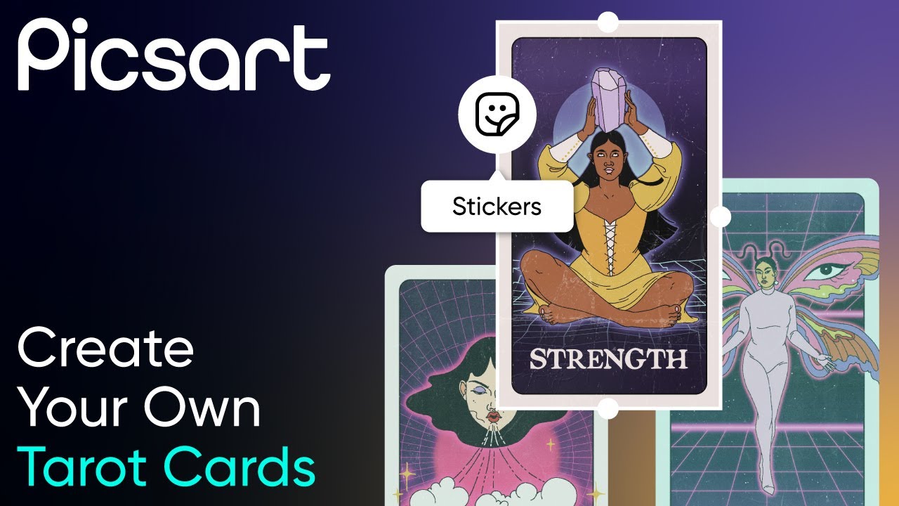 How to Create Your Own Tarot Cards | Picsart Tutorial - YouTube