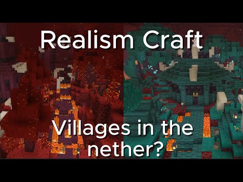 Realism Craft: Discovering Nether Villages! 🛡️ Piglin Settlements ...