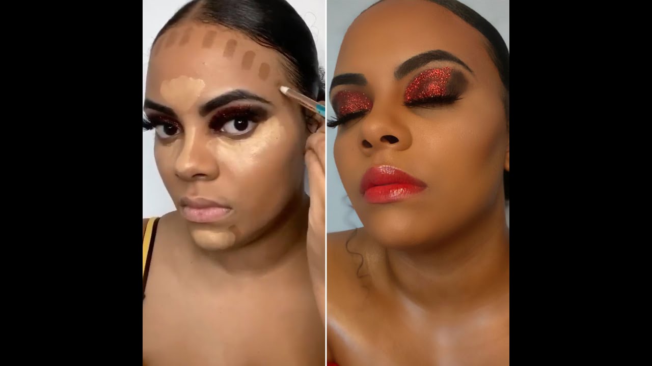 FULL FACE GLAM TUTORIAL | VERY DETAILED | @makeupbylecii - YouTube