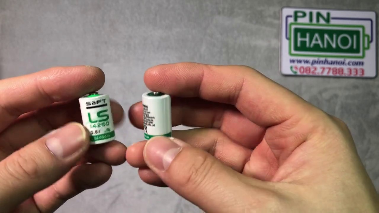 Pin SAFT LS14250 3.6V 1/2AA - YouTube