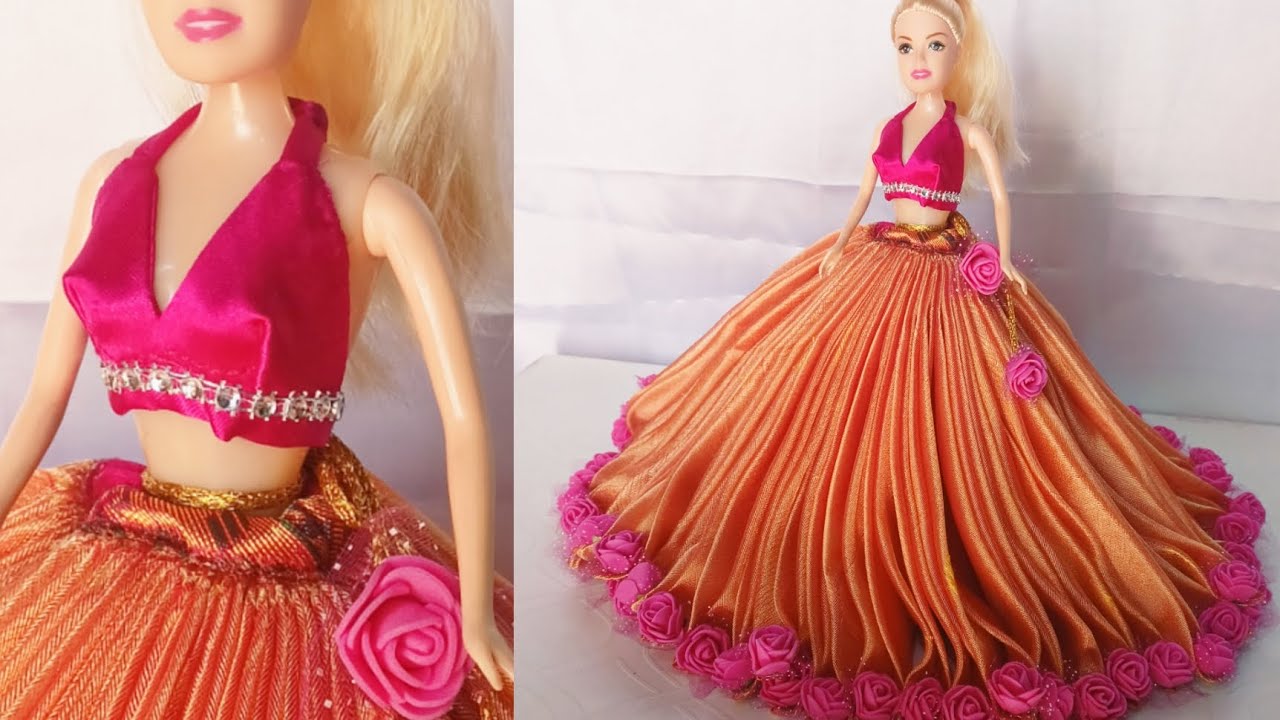 Amazing & beautiful dress for Barbie | Barbie Dresses | - YouTube