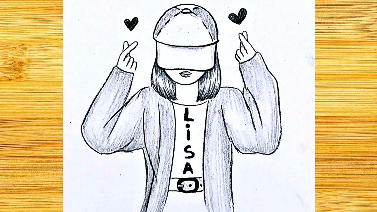 How to draw Lisa - BlackPink/ How to draw a girl step by step - YouTube
