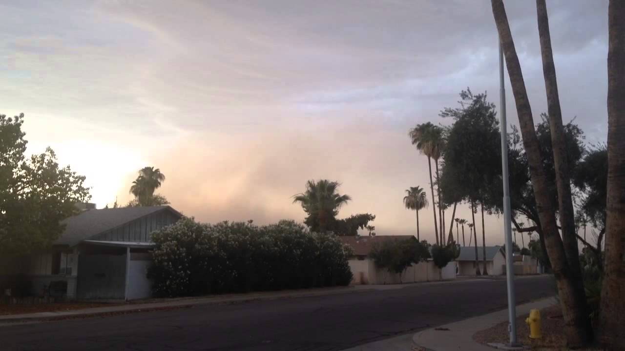 My first Haboob Tempe AZ 6/27/15 - YouTube