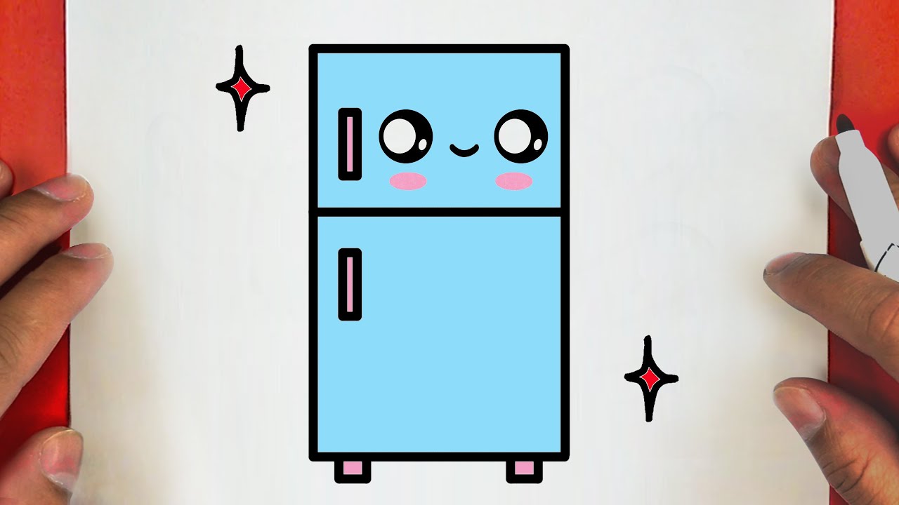 CÓMO DIBUJAR UNA LINDA NEVERA, PASO A PASO , JACK Dibujos - YouTube