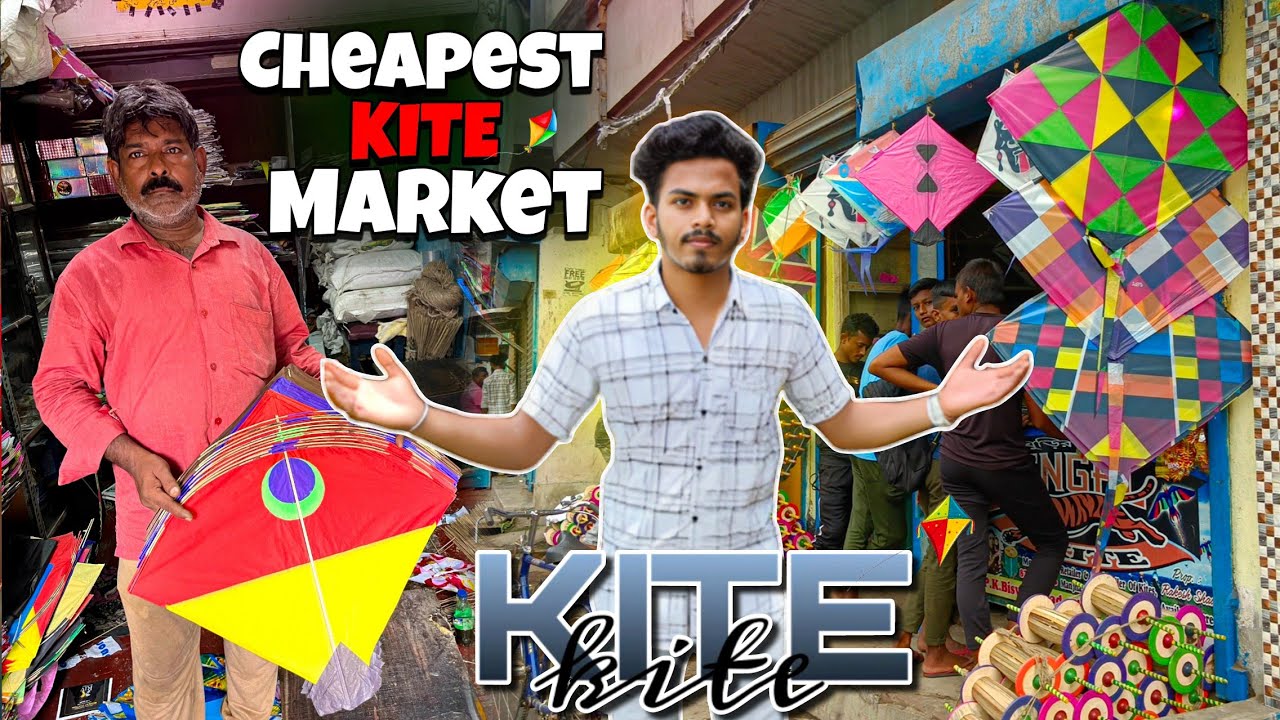 Kolkata Cheapest Kite Market🪁|| Vishwakarma Puja Special🔥|| Kite Market ...