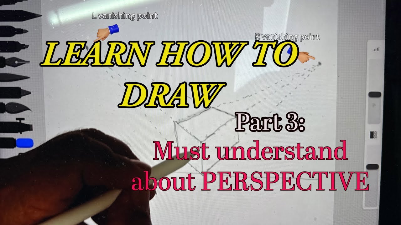 Learn How to Draw and Paint Part 3: Must understand the PERSPECTIVE ...
