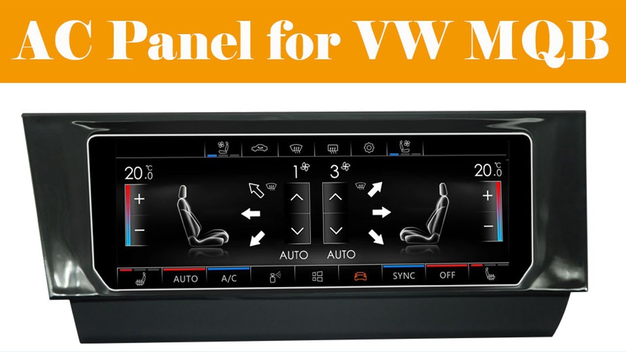 7"LCD Air Condition Panel with Climate Voice Control for VW Volkswagen ...