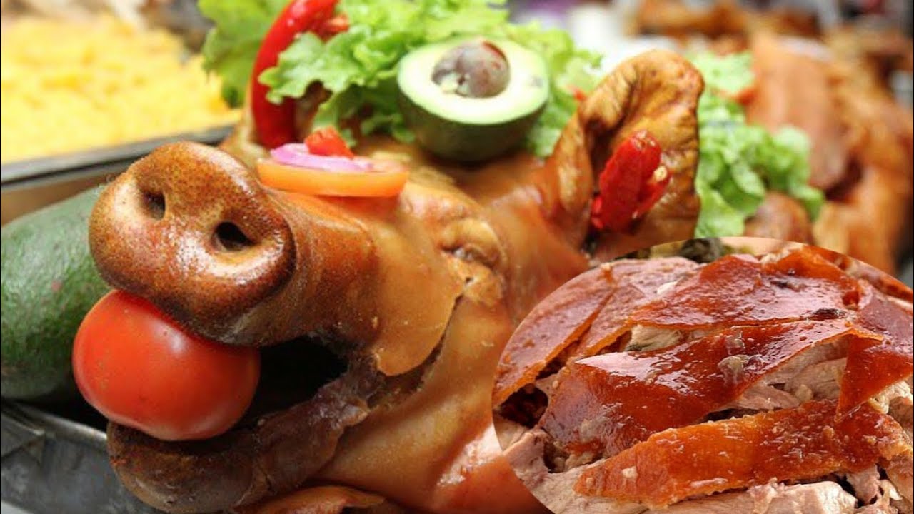 Jugosito y crujiente chancho HORNADO 🐖🥓(RÍOBAMBA) Josue y Elie - YouTube