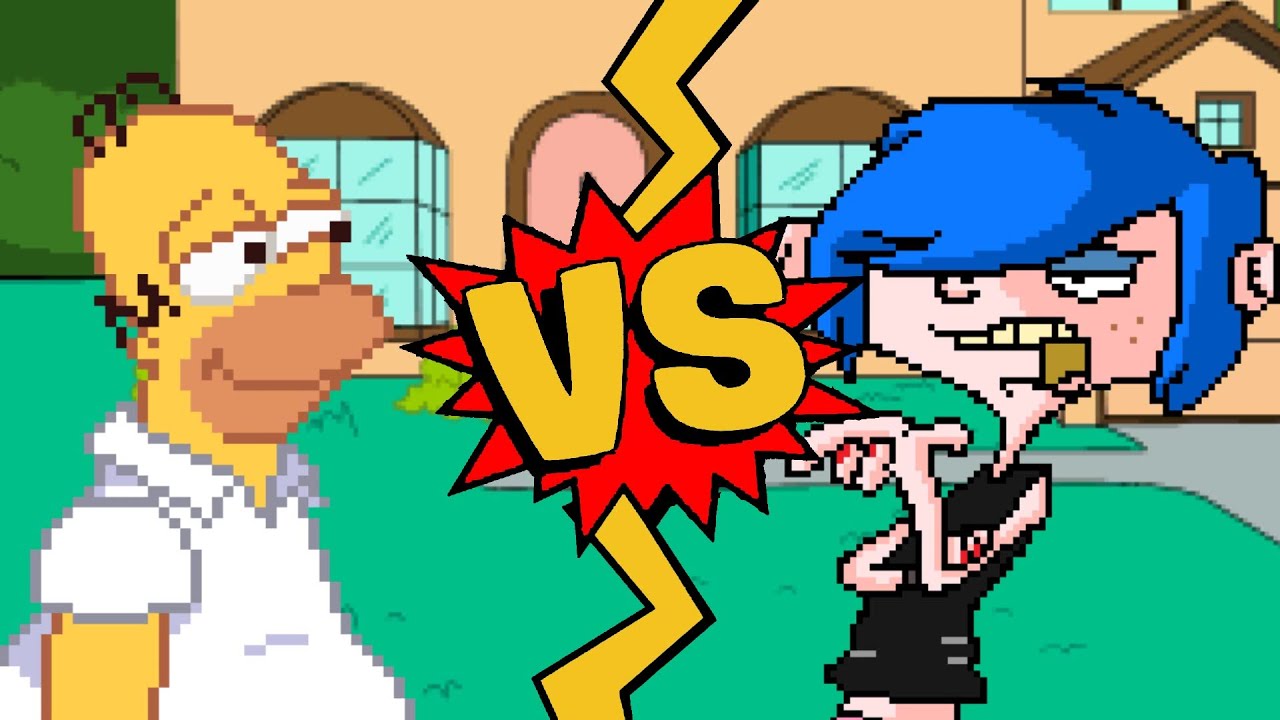 M.U.G.E.N Battles | Homer Simpson vs Marie Kanker | The Simpsons vs Ed ...