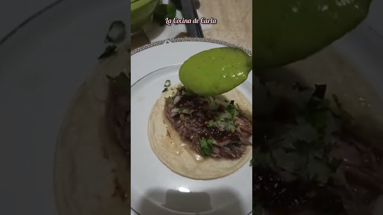 Tacos de cachete y chamorro - YouTube