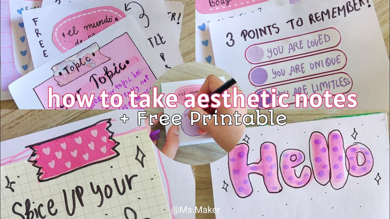How To Take Aesthetic Notes For Lazy Students Note Taking Study how-to-take-aesthetic-notes-for-lazy-students-note-taking-study