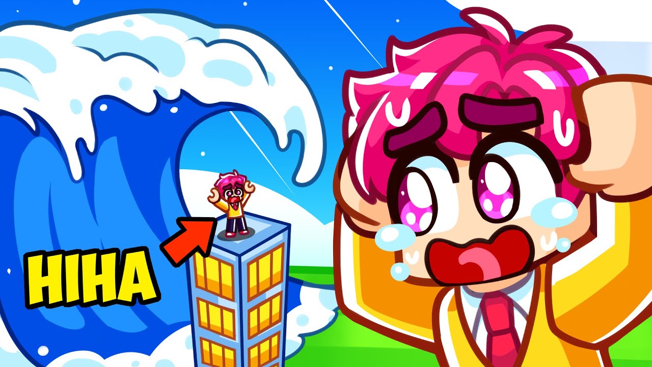 Hiha thử thách sống sót khỏi SÓNG THẦN trong ROBLOX 😱 - YouTube