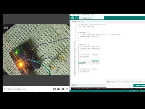 apagar y encender un led con arduino uno desde 0 - YouTube