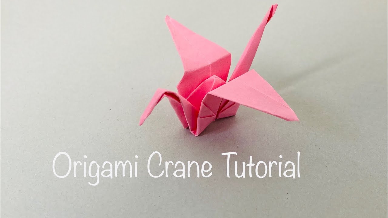 Origami crane tutorial - YouTube