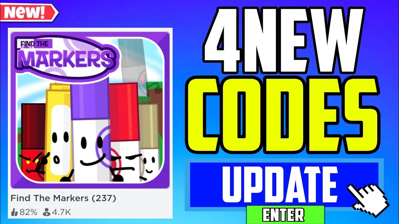 *SECRET UPDATE!* | FIND THE MARKERS CODES 2024 (237) - YouTube