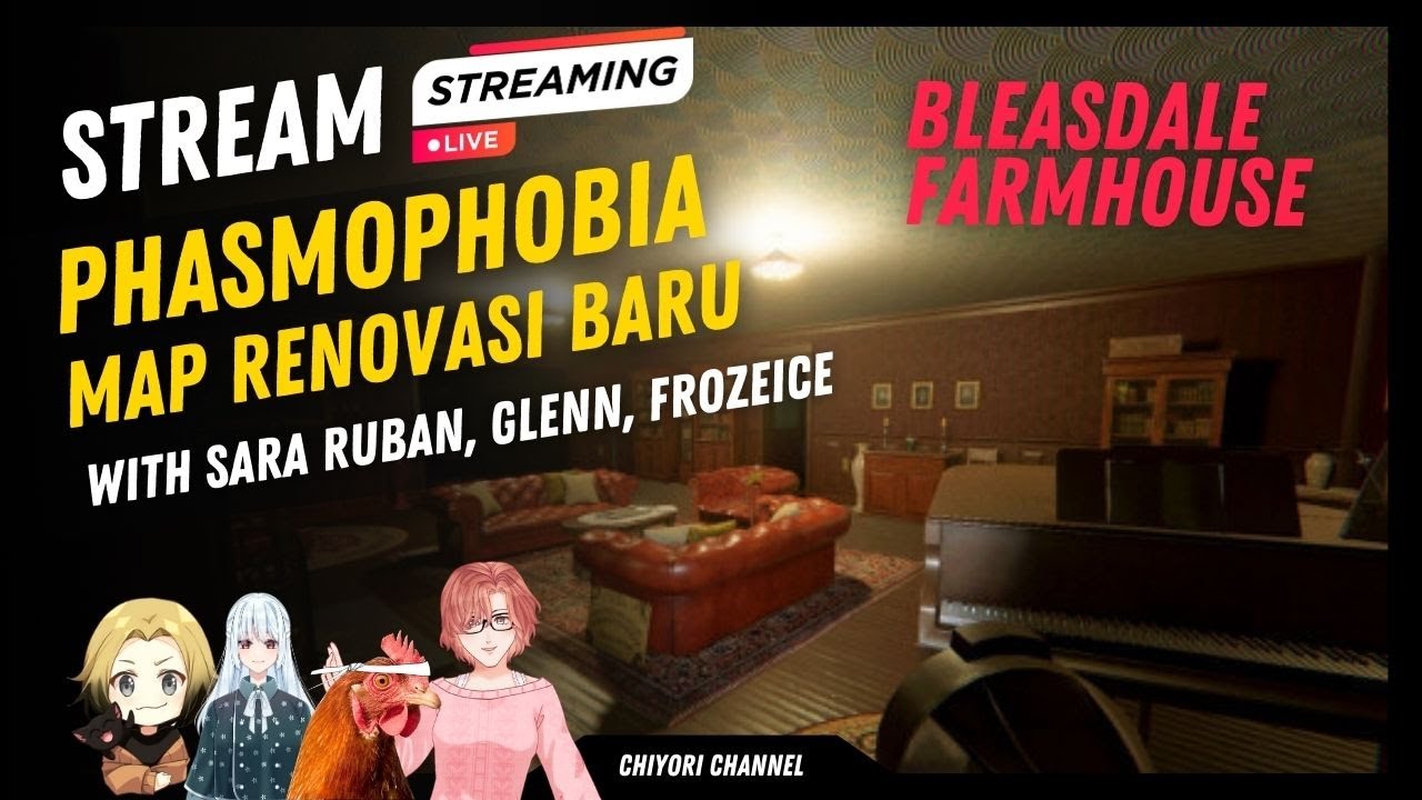 🔴LIVE STREAM - PHASMOPHOBIA REWORK MAP BLEASDALE FARMHOUSE - Road to 1k ...