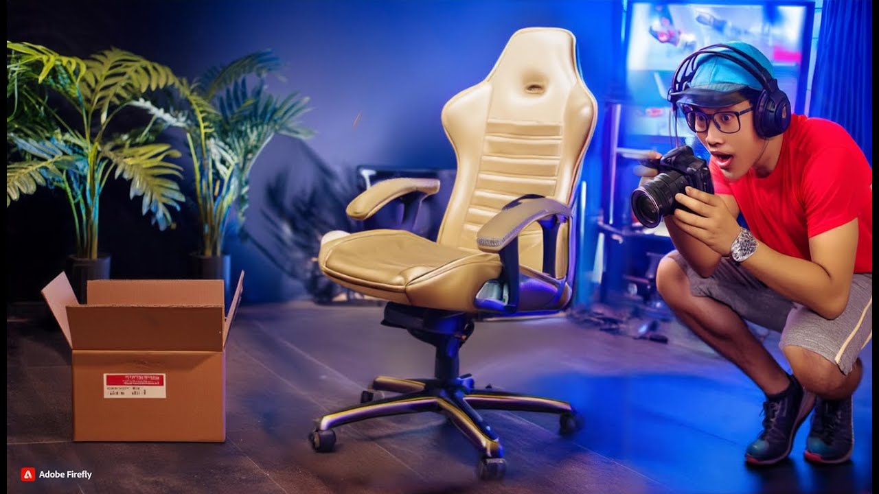 OMG! My New Studio Chair is ALSO a MASSAGER!?!? Xmandre Dimple Family ...