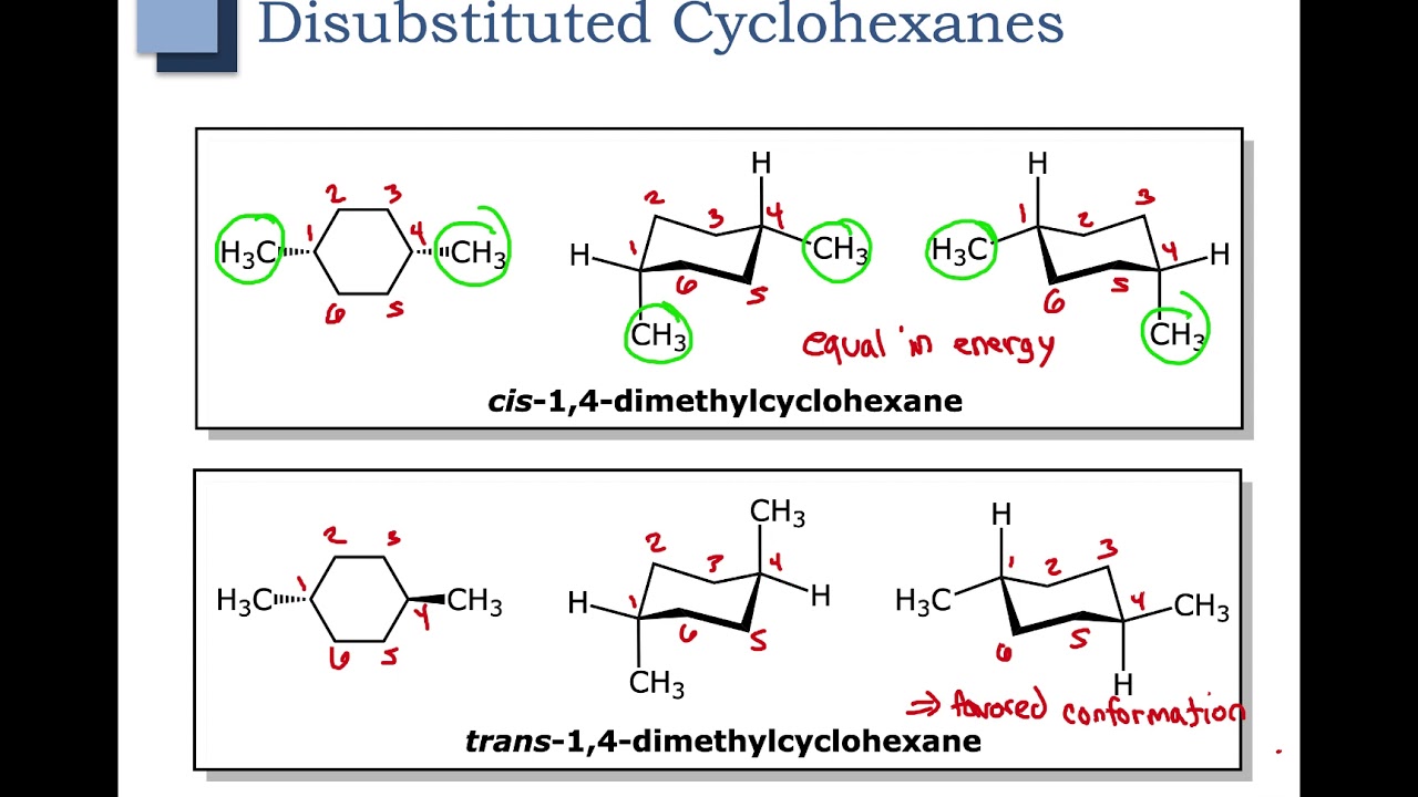 Ch 4 - Part 5 - Substituted Cyclohexanes - YouTube