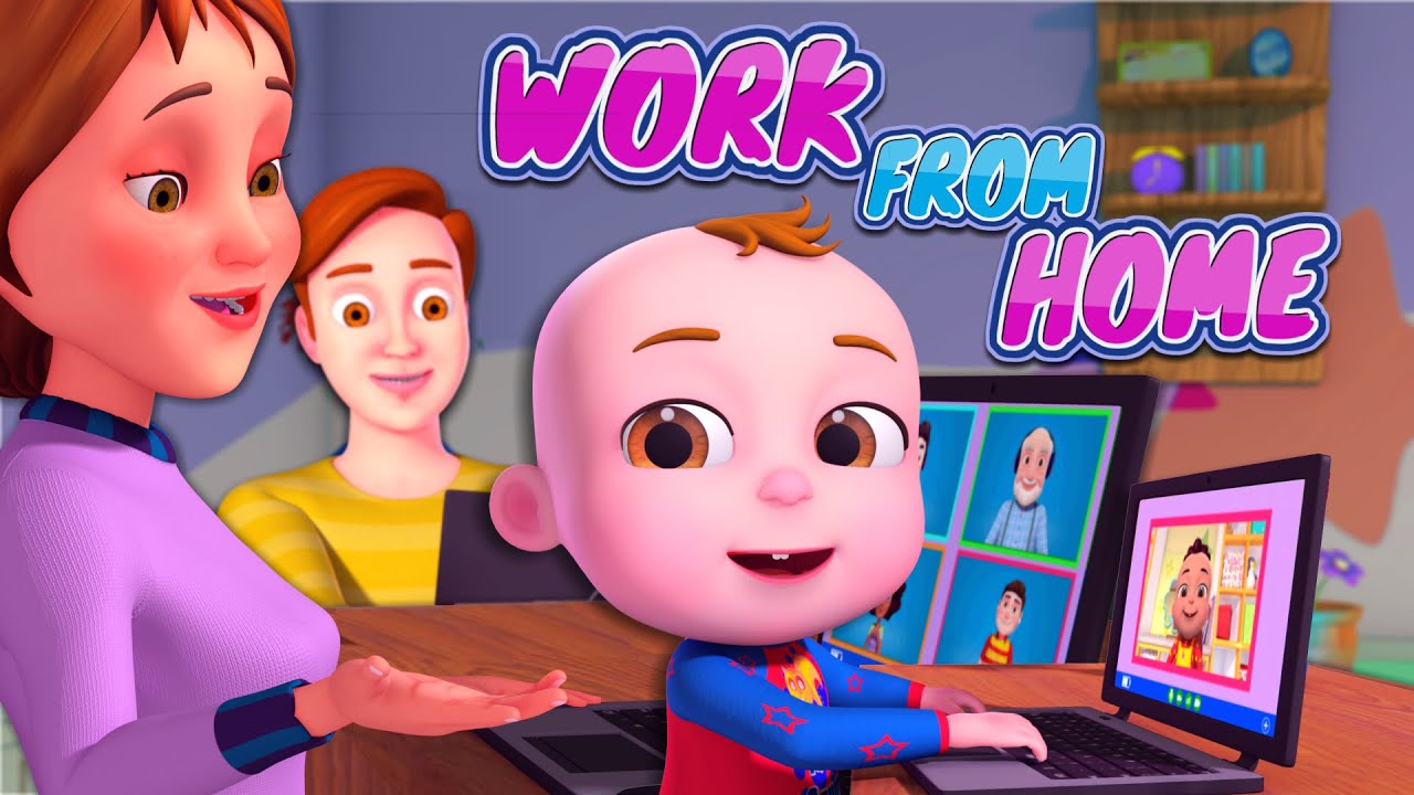 Work From Home Song | Demu Gola Nursery Rhymes & Kids Songs | Cartoon ...