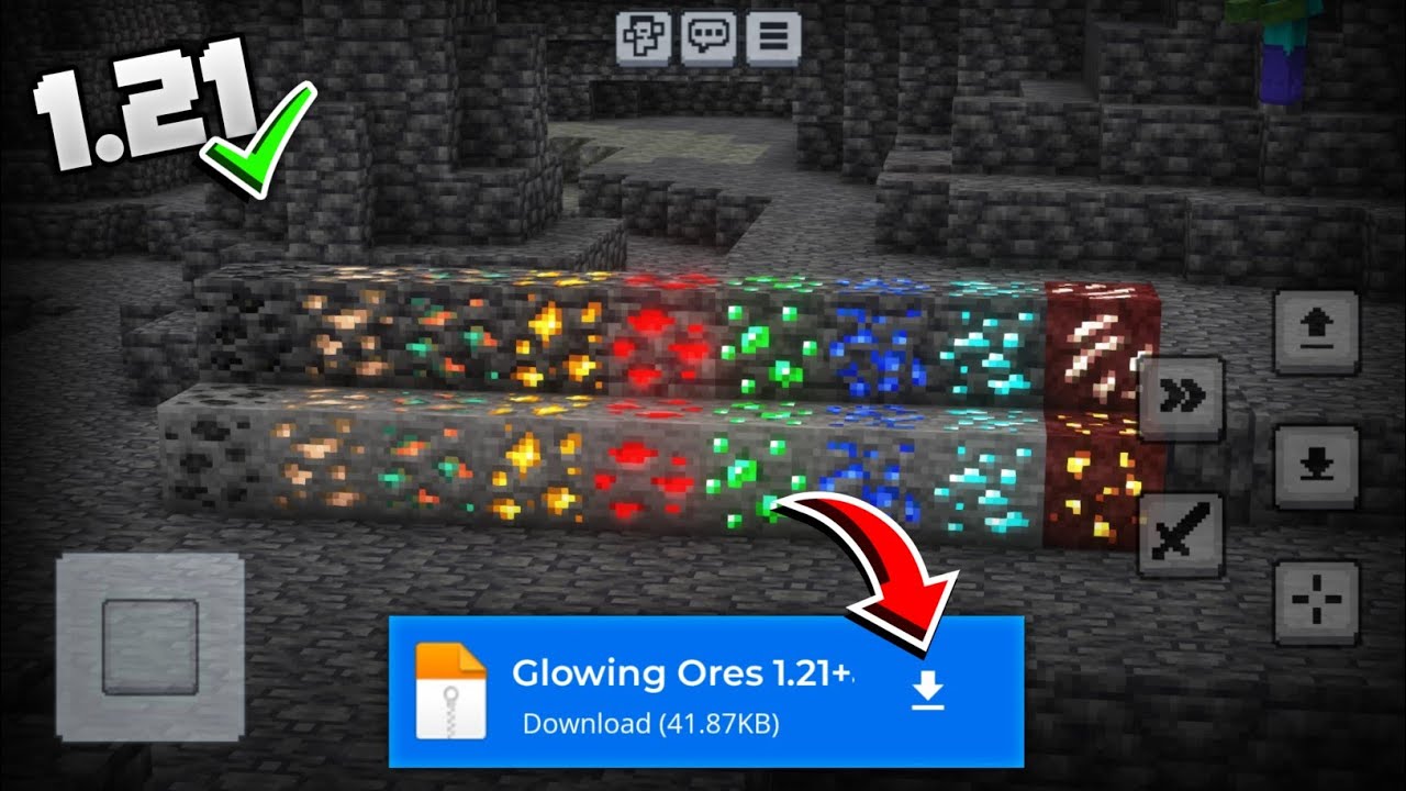 [Official] "Glowing Ores Texture Pack Minecraft Bedrock / Minecraft Pe ...