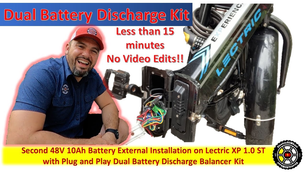 Lectric | XP 1.0 ST | Second 48V10Ah Battery Install w/ External Dual ...