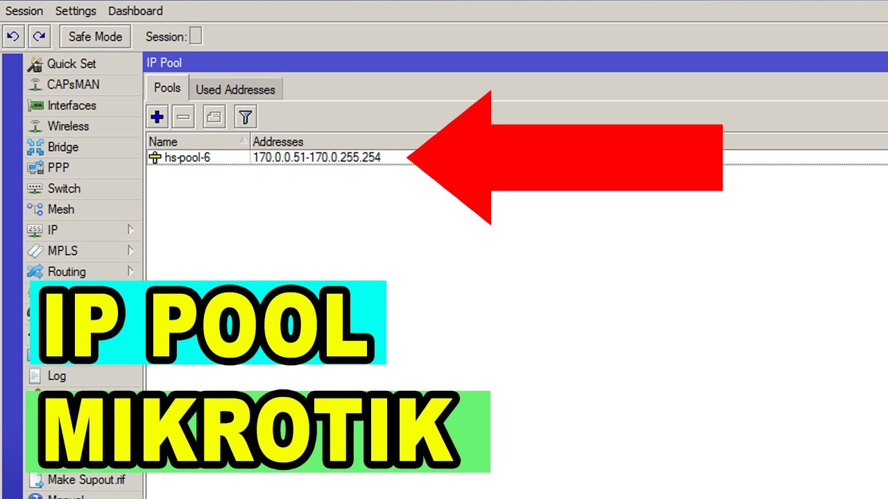 Tentang IP mikrotik IP Pool dan lainnya - YouTube