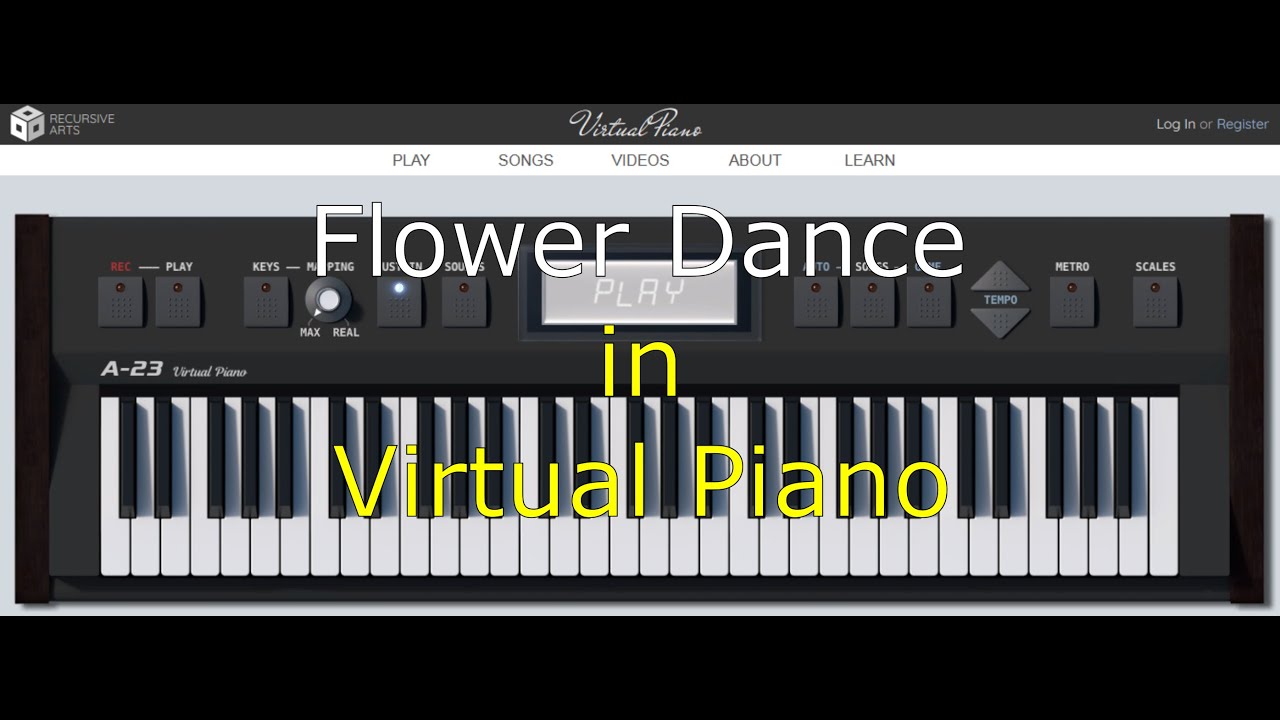 Flower Dance - Virtual Piano - YouTube