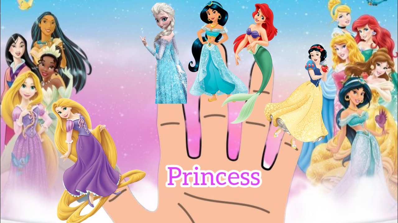 Disney princesses Finger Family - YouTube