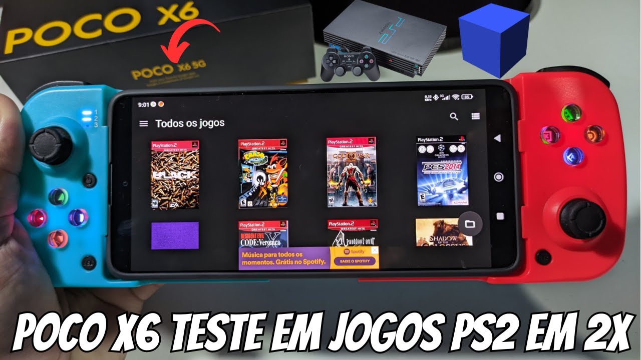 POCO X6 AETHERSX2 PS2 TESTE EM VARIOS JOGOS SNAPDRAGON 7S GEN 2 ADRENO ...
