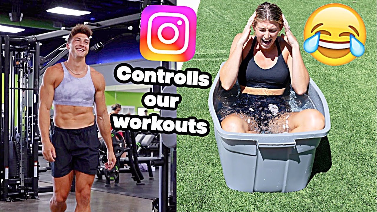 Instagram Controls Our Workout *Intense* - YouTube