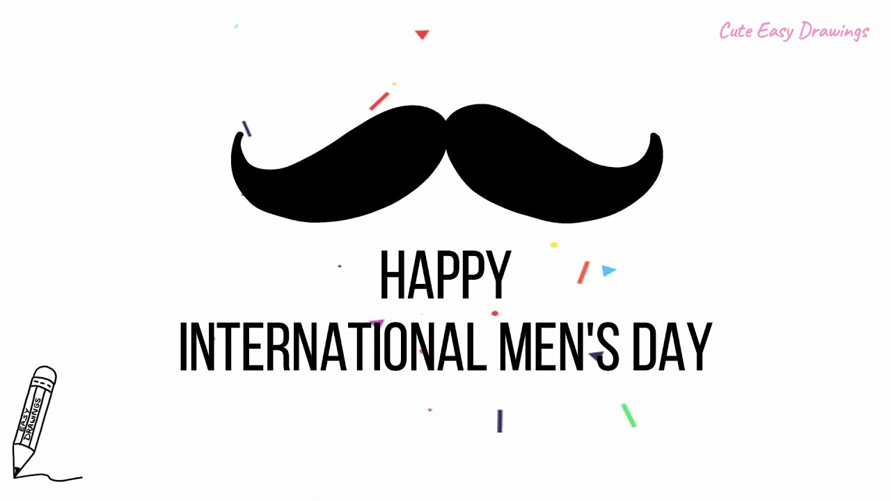 How to Draw Mustache Easy - YouTube