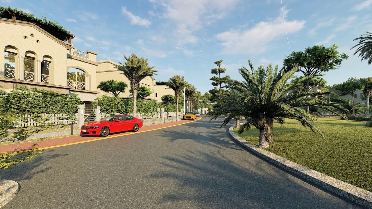 Residential Compound Landscape Design - YouTube